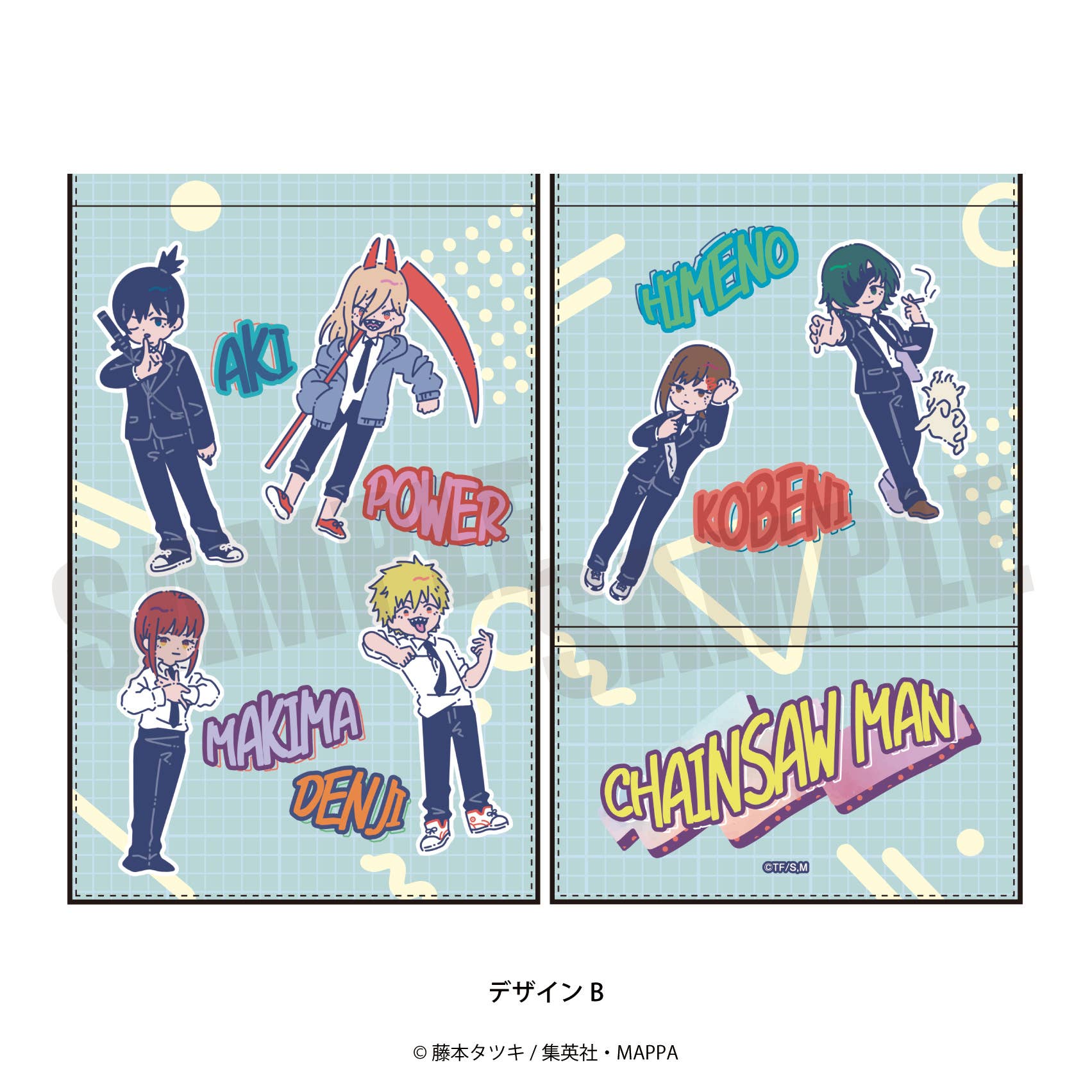 Chainsaw Man: Retopopu (Retro Pop) PU Stand Mirror B Whole Pattern ...