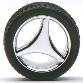 Three-Spoke Rims W/Tires Chrome | HLJ.com