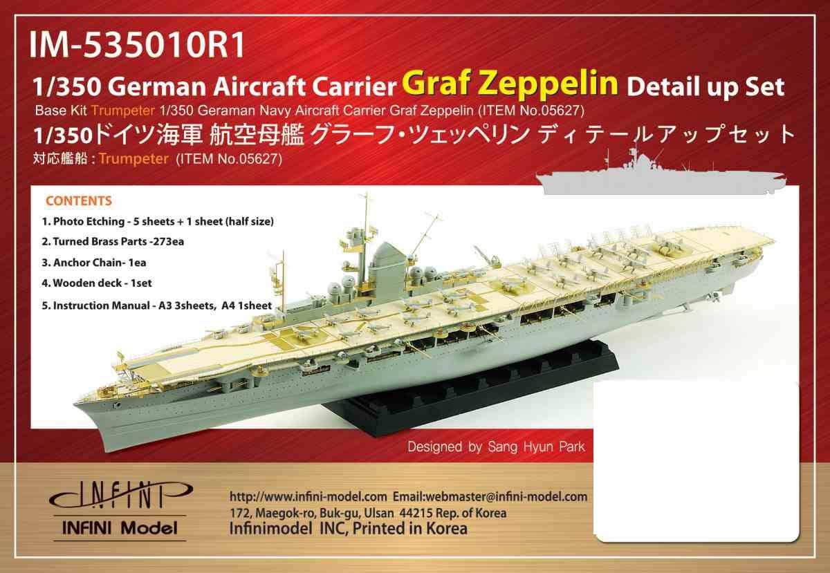 German Aircraft Carrier Graf Zepplin Detail Up Set (for Trumpeter ...