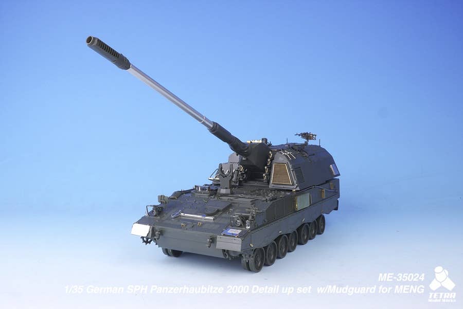 German SPH Panzerhaubitze 2000 Detail Up Set w/ Mudguard (Meng) | HLJ.com