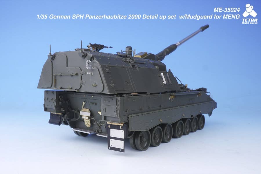 German SPH Panzerhaubitze 2000 Detail Up Set w/ Mudguard (Meng) | HLJ.com