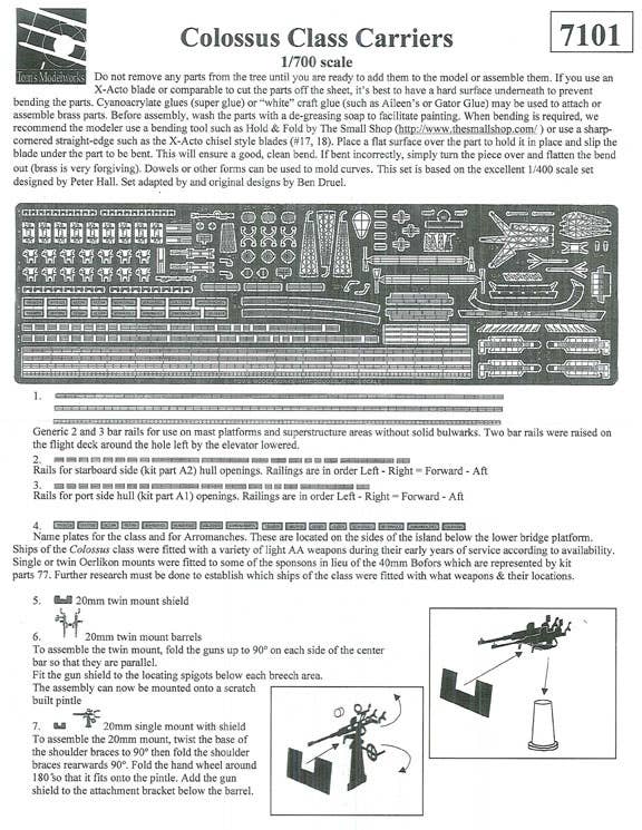Royal Navy Colossus Class Carriers (for IHP) | HLJ.com