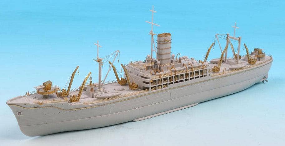 Japanese Navy Food Supply Ship Irako (Last) Etching Parts & Wooden Deck ...