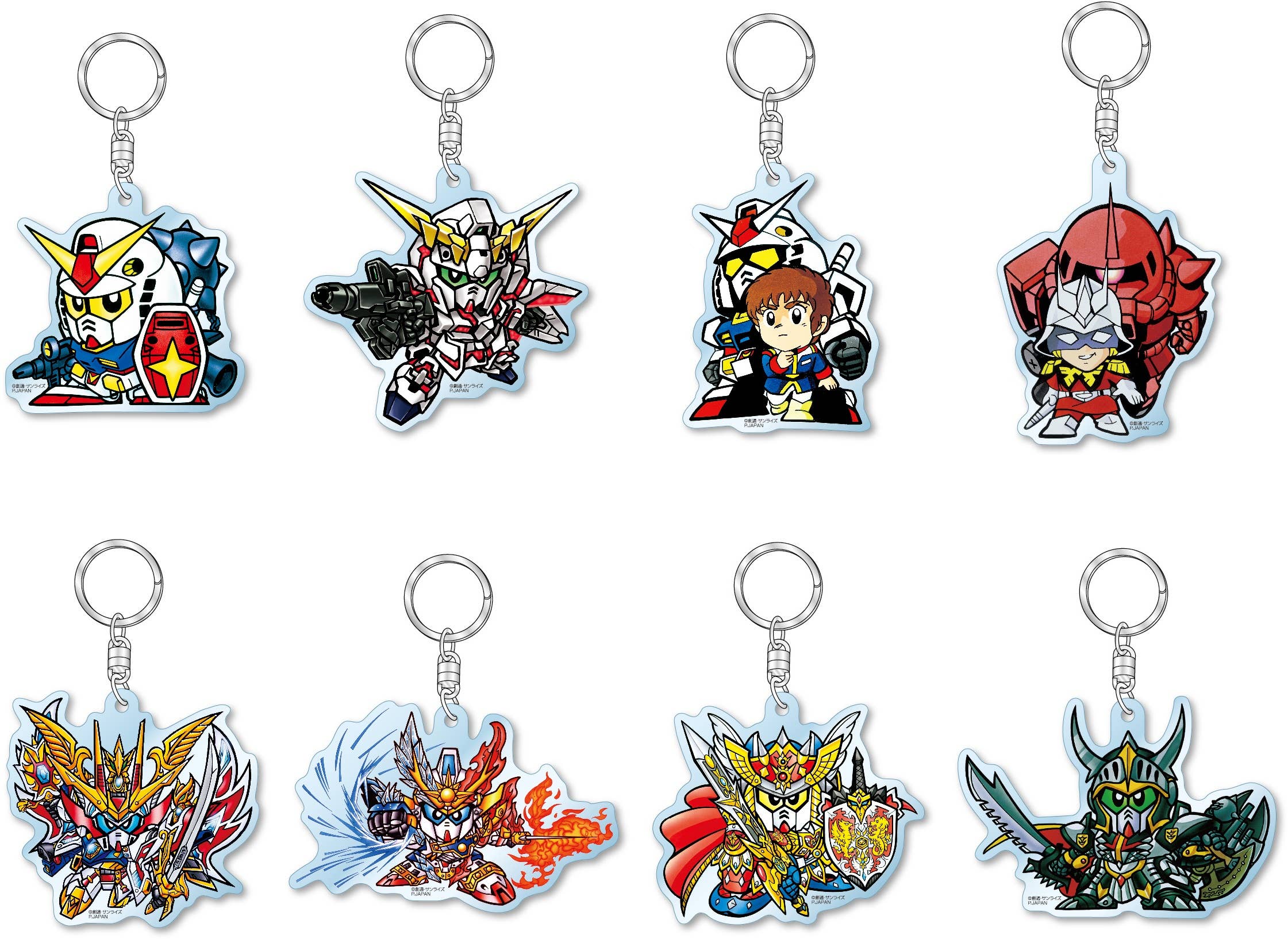 SD Gundam: Acrylic Keychain 3rd: 1Box 8pcs | HLJ.com