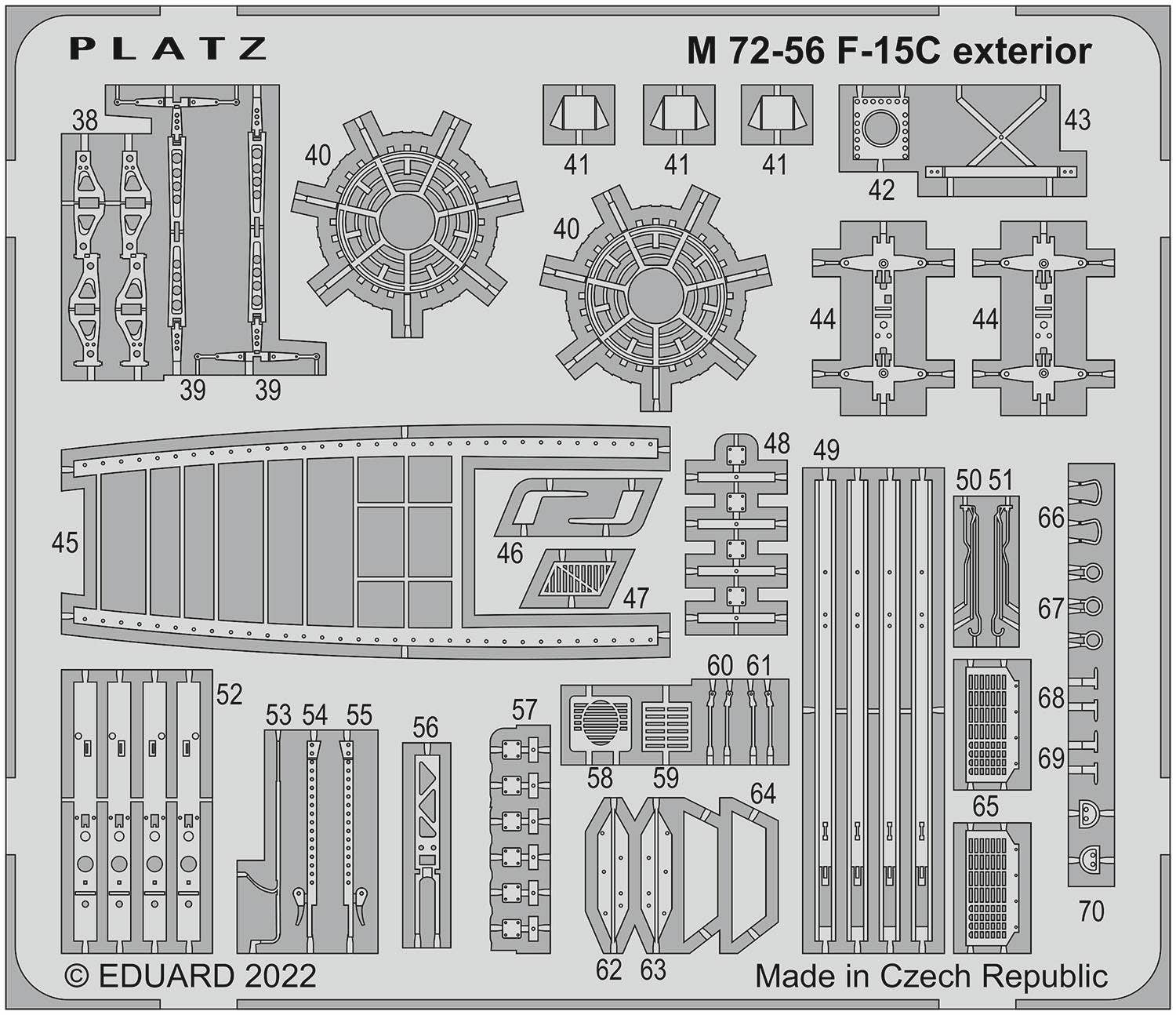 U.S. Air Force F-15C Eagle Photo-Etched Parts for Exterior | HLJ.com