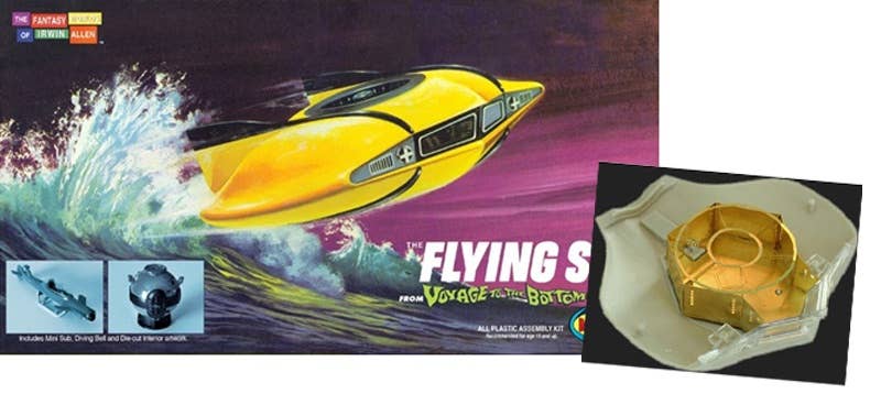 Voyage to the Bottom of the Sea Flying Sub Mini Set + Detail Up Set ...