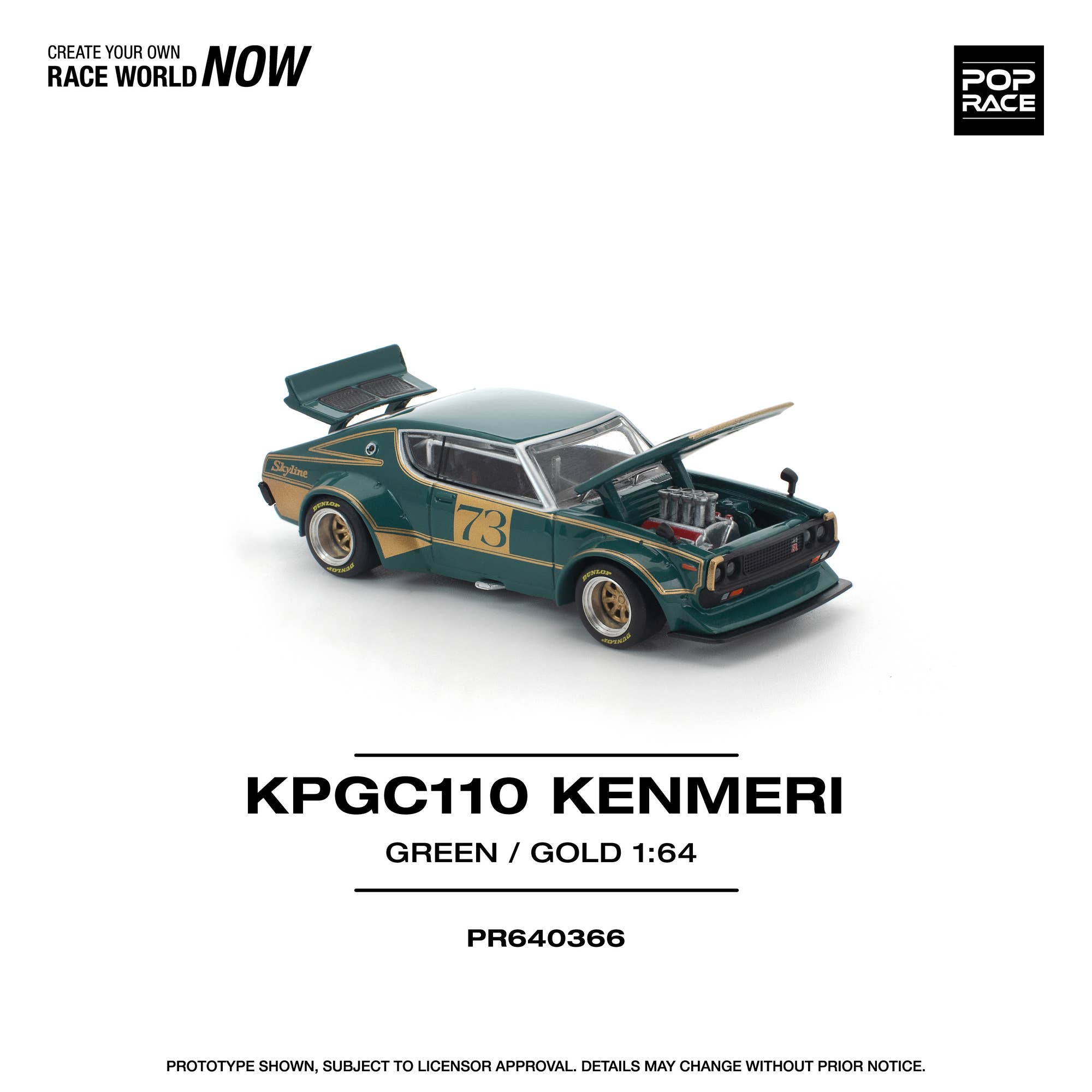 KPGC110 KENMERI RACING #73 GREEN / GOLD | HLJ.com