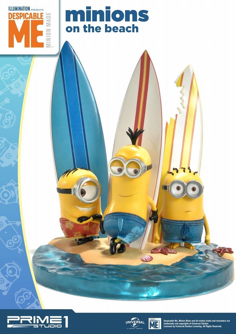 Prime Collectable Figure Despicable Me: Minions on the Beach Statue ...
