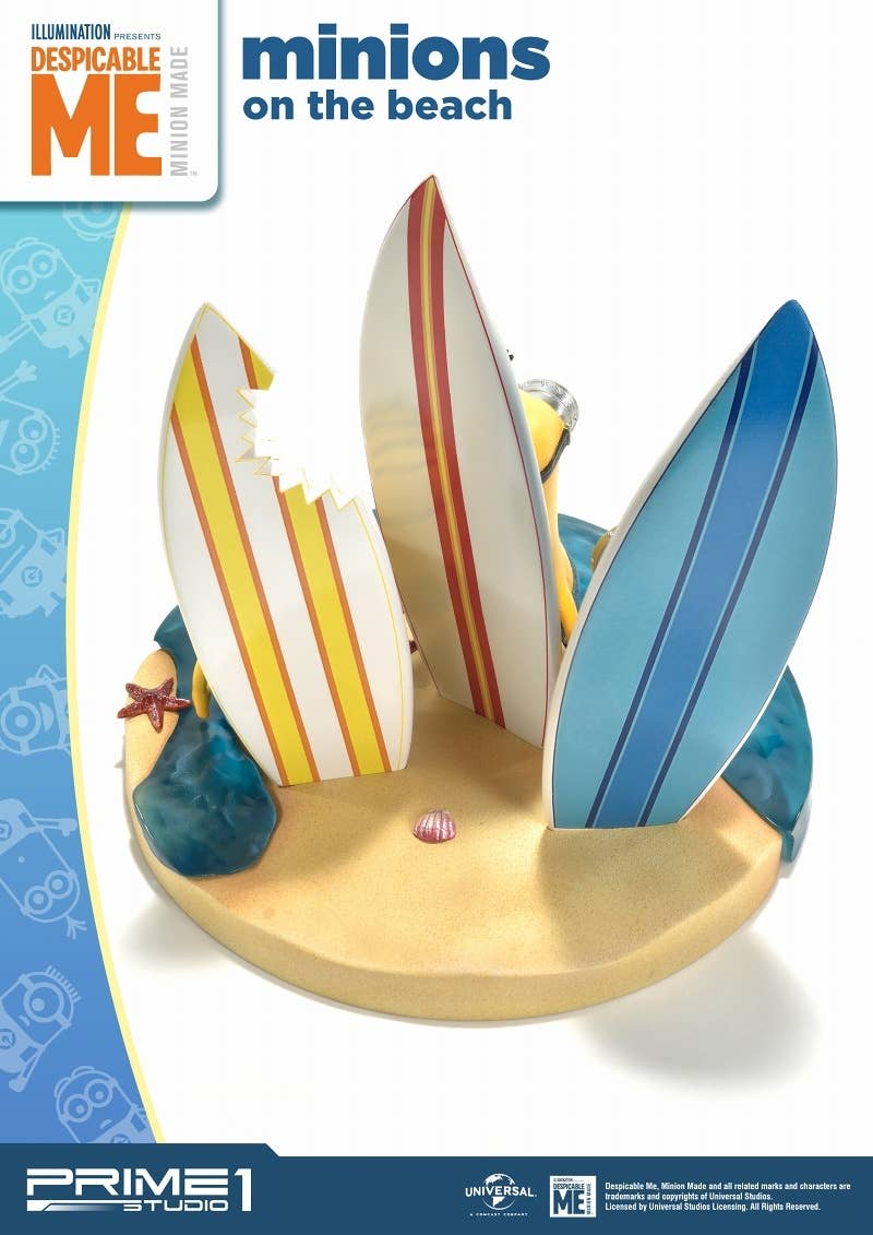 Prime Collectable Figure Despicable Me: Minions on the Beach Statue ...