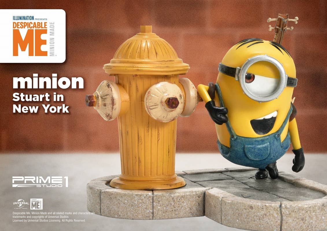 Prime Collectable Figure Despicable Me: Stuart in New York Statue ...