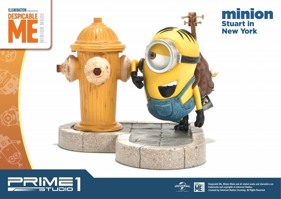 Prime Collectable Figure Despicable Me: Stuart in New York Statue ...