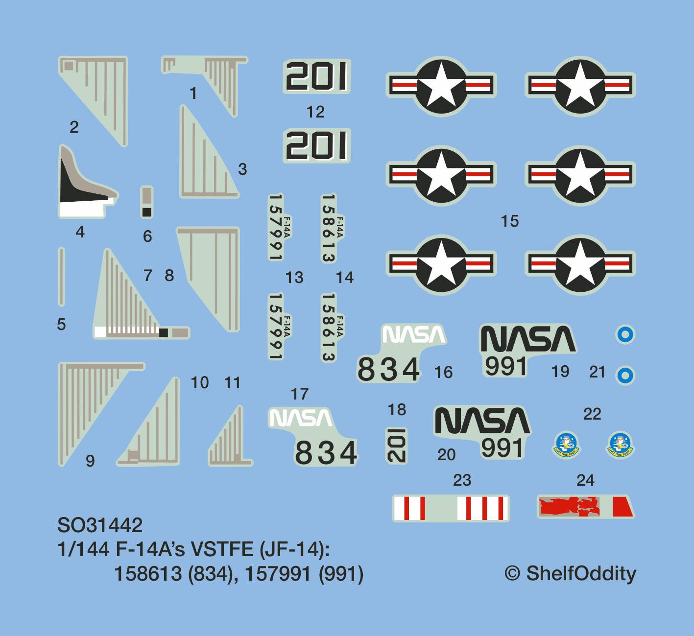 F-14A VSTFE (JF-14, NASA 834, 991) | HLJ.com