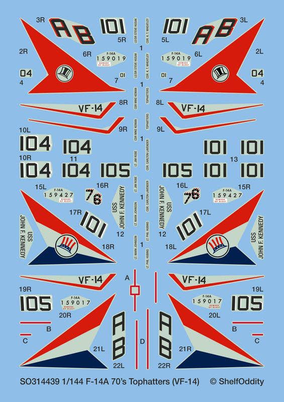 F-14A 1970s Tophatters (VF-14) | HLJ.com