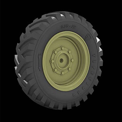 Tire wheel for Hungarian M39 Chava Armored Car (Made by Firestone ...