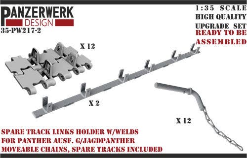 Spare Track Links Holder w/Welds for Panther Ausf. G/Jagdpanther ...