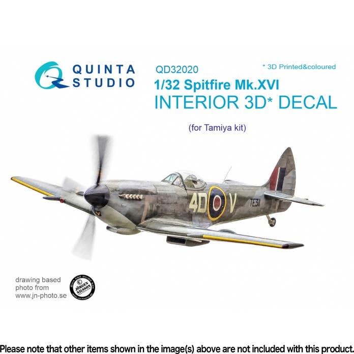 1/32 Spitfire Mk.XVI Interior 3D Decal (For Tamiya Kit) | HLJ.com