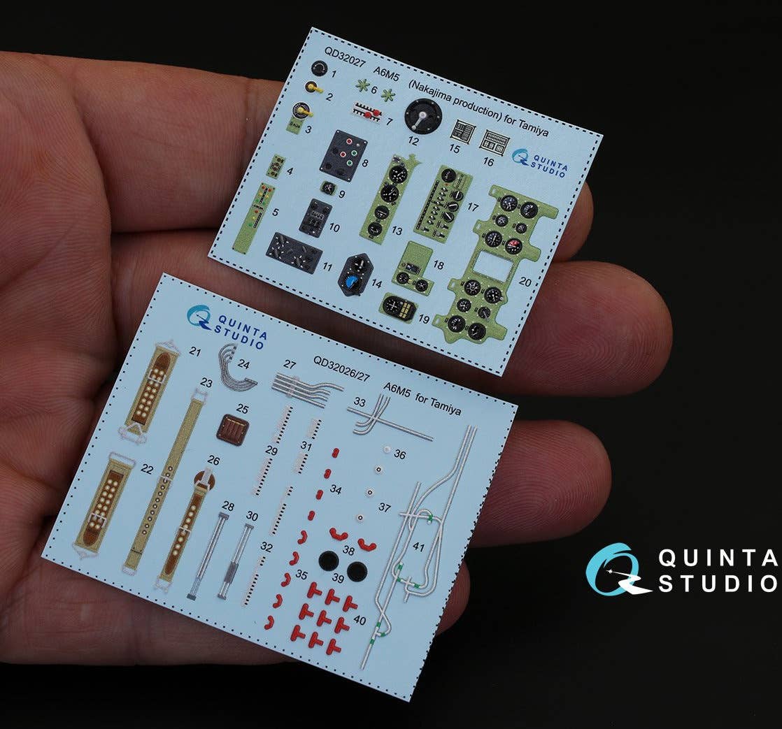 A6M5 Nakajima prod. 3D-Printed & coloured Interior on decal paper for ...