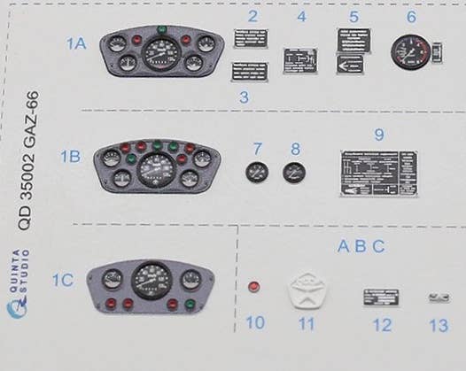 GAZ-66 Family 3D-Printed & Coloured Interior On Decal Paper (for ...