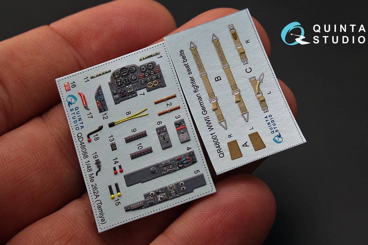 Me-262A Interior 3D Decal for Tamiya kit | HLJ.com