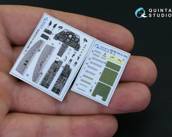 A-10A 3D-Printed & coloured Interior on decal paper for Hobby Boss kit ...