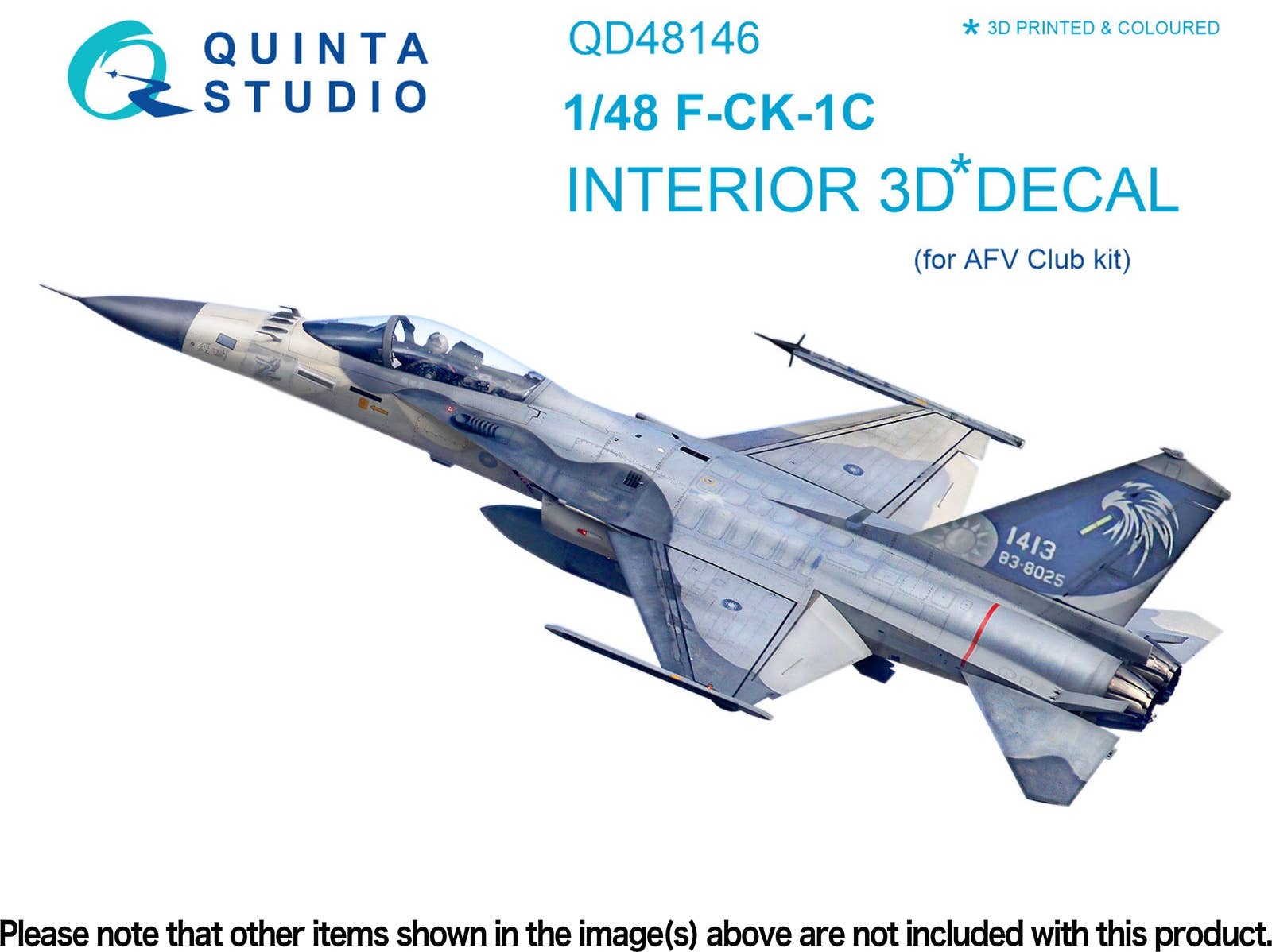 1/48 F-CK-1C Interior 3D Decal (for AFV Club Kit) | HLJ.com