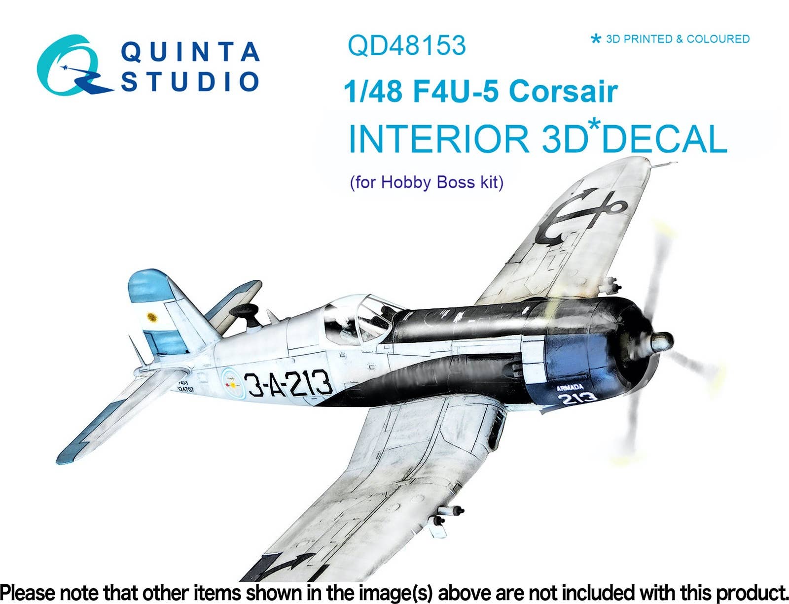 F4U-5 Corsair Interior 3D Decal (for Hobby Boss kit) | HLJ.com