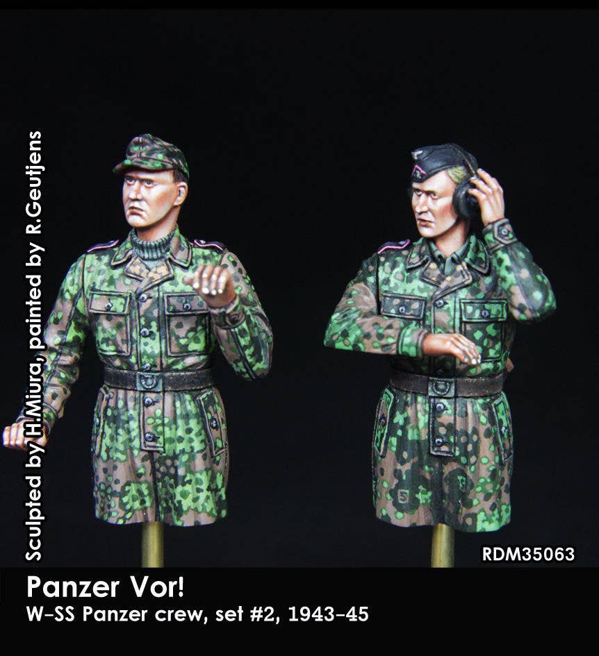 WWII Germany Panzer Four! Waffen-SS Tank Crew Set #2 1943-45 (2 pieces ...