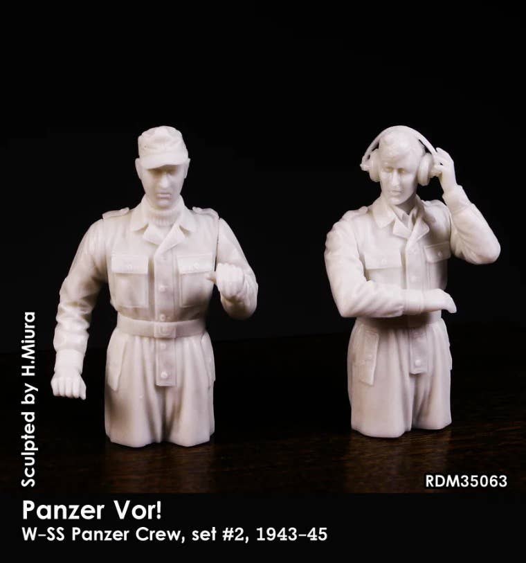 WWII Germany Panzer Four! Waffen-SS Tank Crew Set #2 1943-45 (2 pieces ...