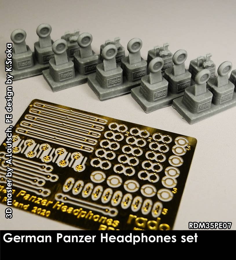 WW.II German Tank Soldier Headphone Set Photo-Etched Parts & Resin ...