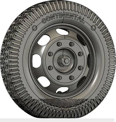 Front Wheel For Maultier (Self-Weight Deformable Tire) For Company D ...
