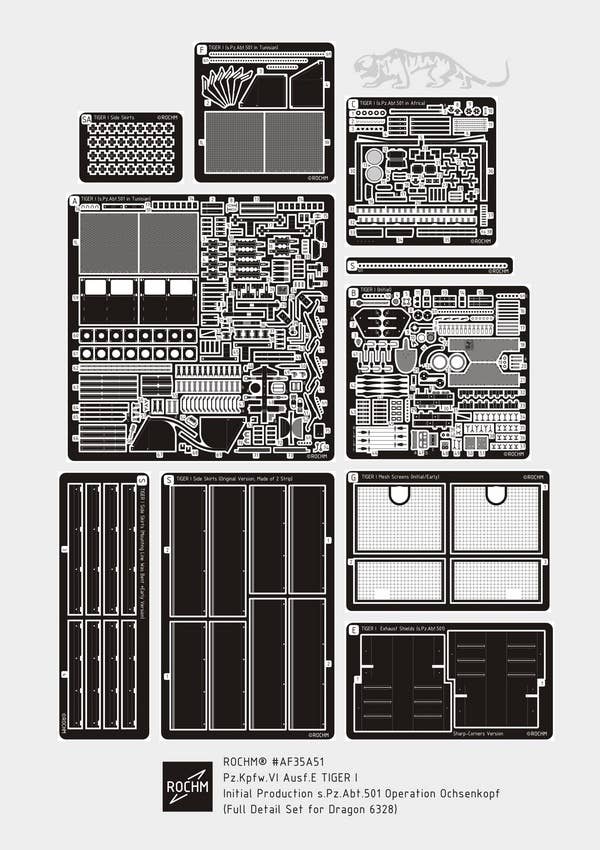 WW.II Tiger I Early Production 501st Heavy Tank Battalion Operation ...