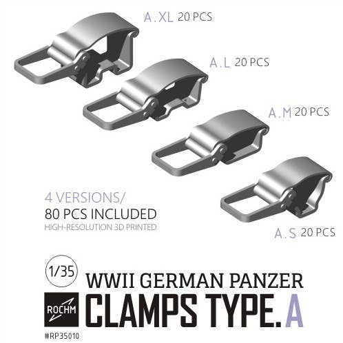 WWII German Army Vehicle Clamp A Set (4 Ver. 80pcs) | HLJ.com