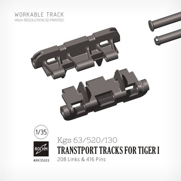 WW.II German Tiger Type I Tank Track Set for Rail Transport (Connected ...