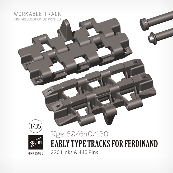 WW.II German Ferdinand Destroyer Heavy Tank Track Kgs62 / 640/130 Early ...