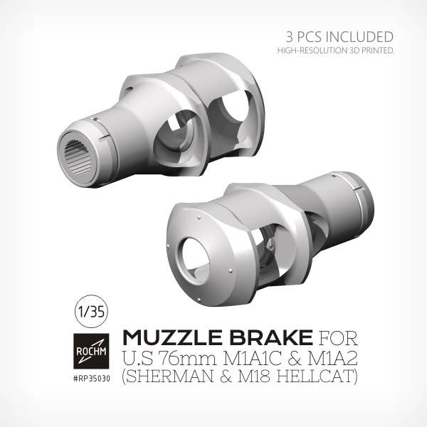 WW.II USA 76mm M1A1c / M1A2 Muzzle Brake (for M4 / M18) | HLJ.com