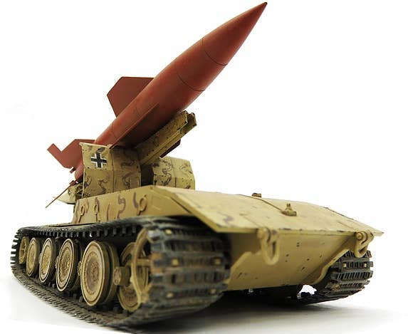 German E-100 Waffentraeger mit V4 Boden-Boden-Rakete (LP FIST of War ...