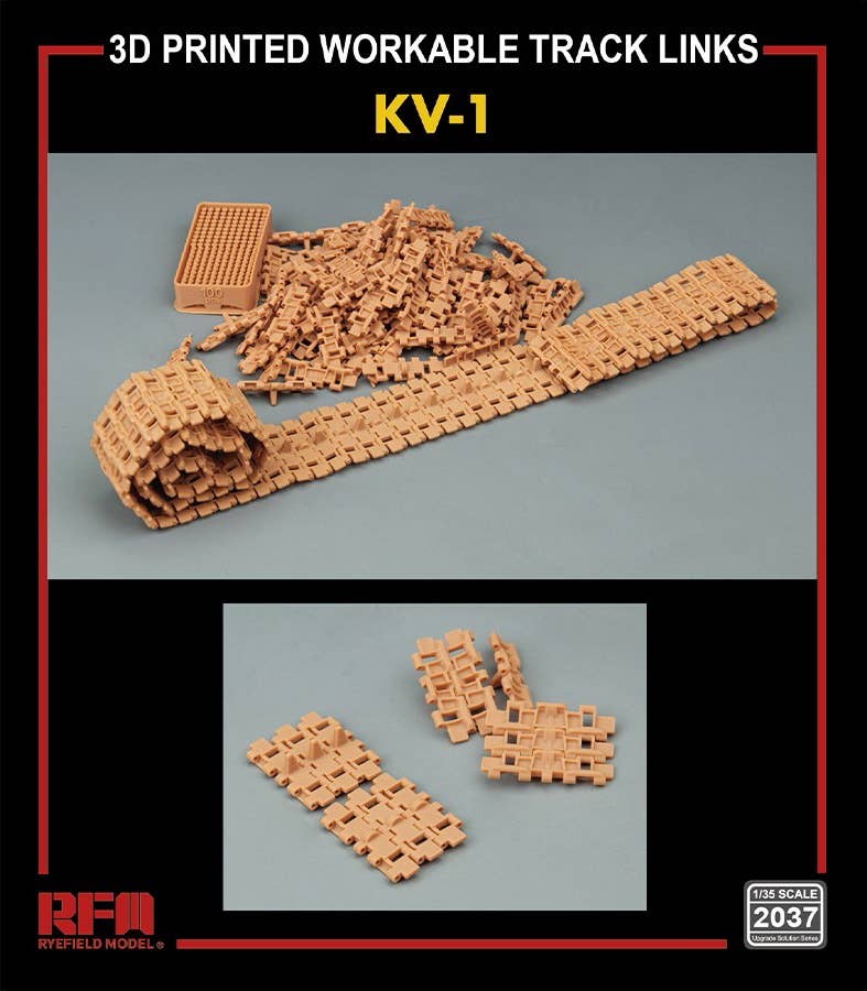 KV-1 3D Printed Workable Track Links | HLJ.com