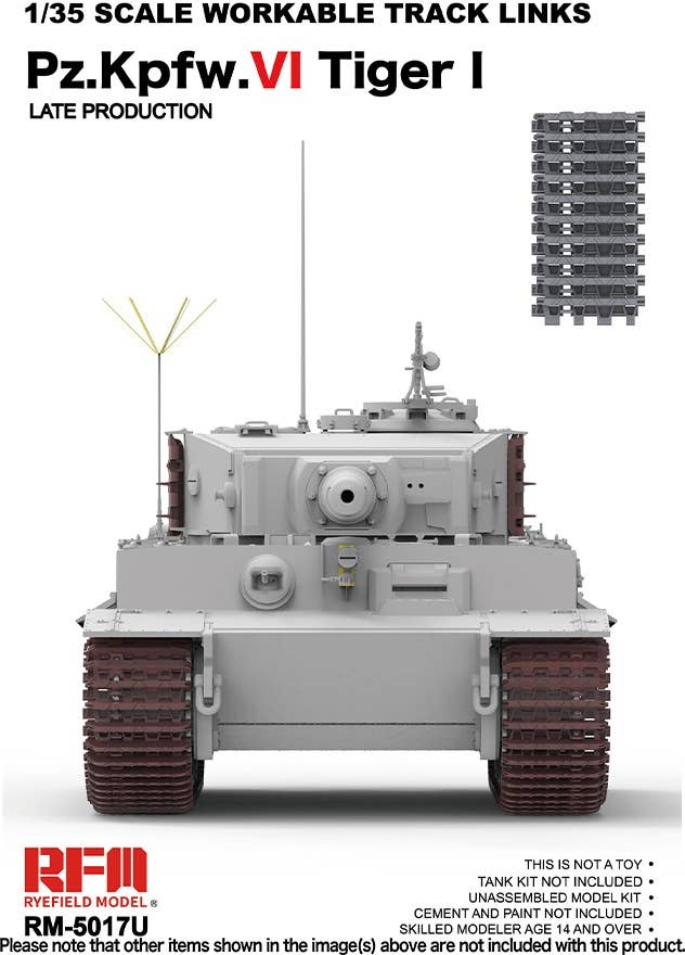 Assembled Movable Track For Tiger I Late Model (New Mold Upgrade ...