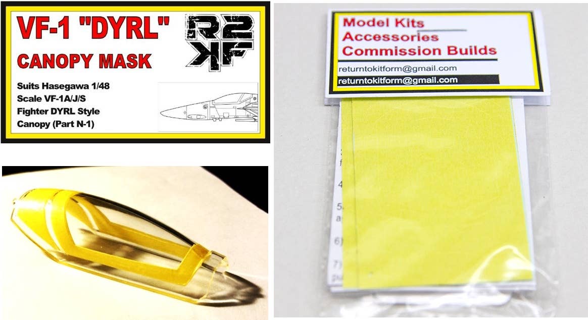 VF-1 "DYRL" Canopy Mask (for Hasegawa) | HLJ.com
