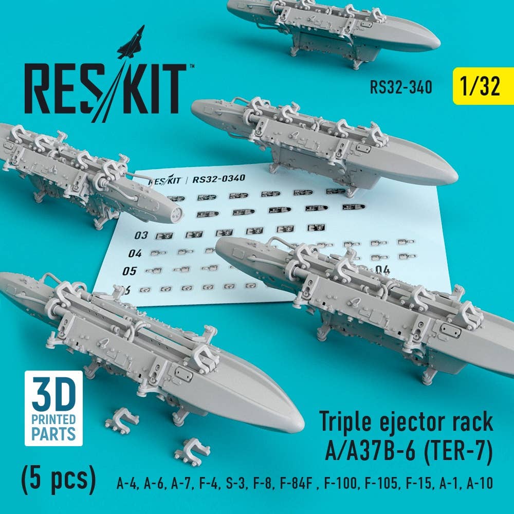 Triple Ejector Rack A/A37B-6 (TER-7) (5 pcs) (A-4, A-6, A-7, F-4, S-3,F ...