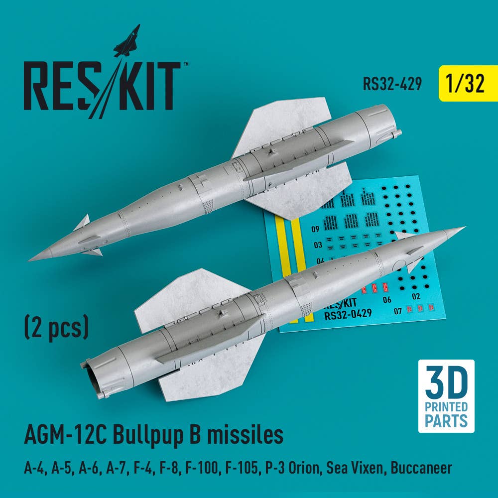 AGM-12C Bullpup B missiles (2 pcs) (3D Printed) | HLJ.com