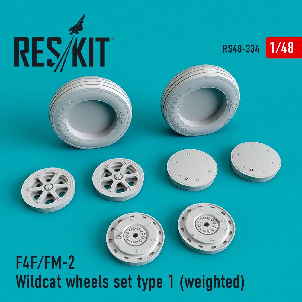 F4F/FM-2 Wildcat wheels set type 1 (weighted) | HLJ.com