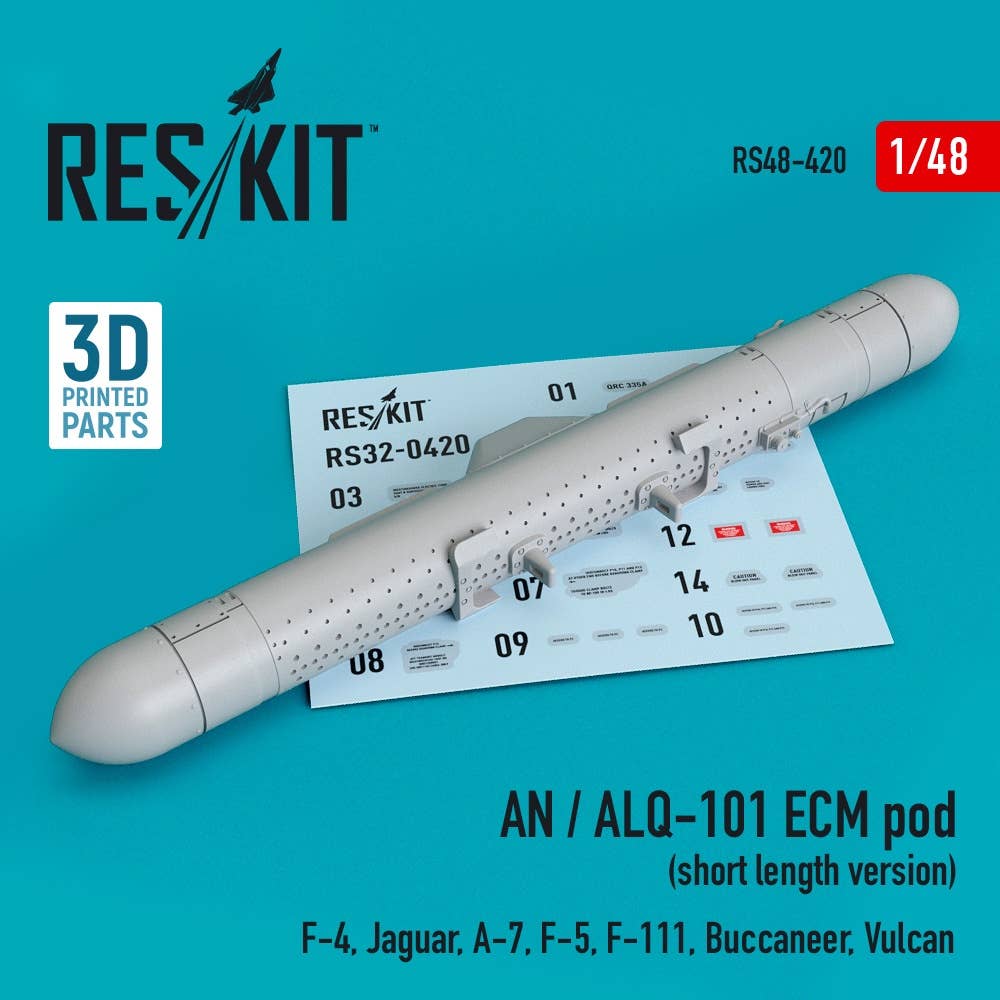 AN / ALQ-101 ECM pod (short length version) (F-4, Jaguar, A-7, F-5, F ...