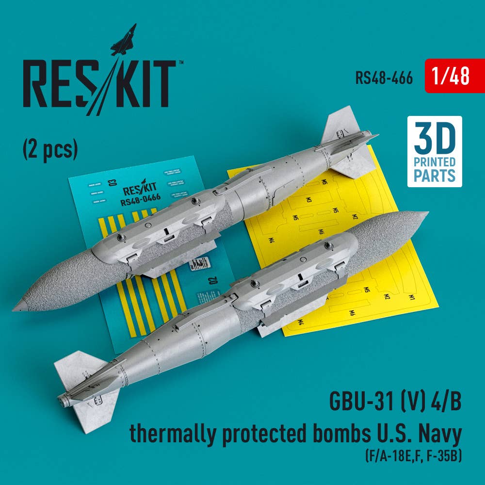 GBU-31 (V) 4/B thermally protected bombs U.S. Navy (2 pcs) (3D Printed ...