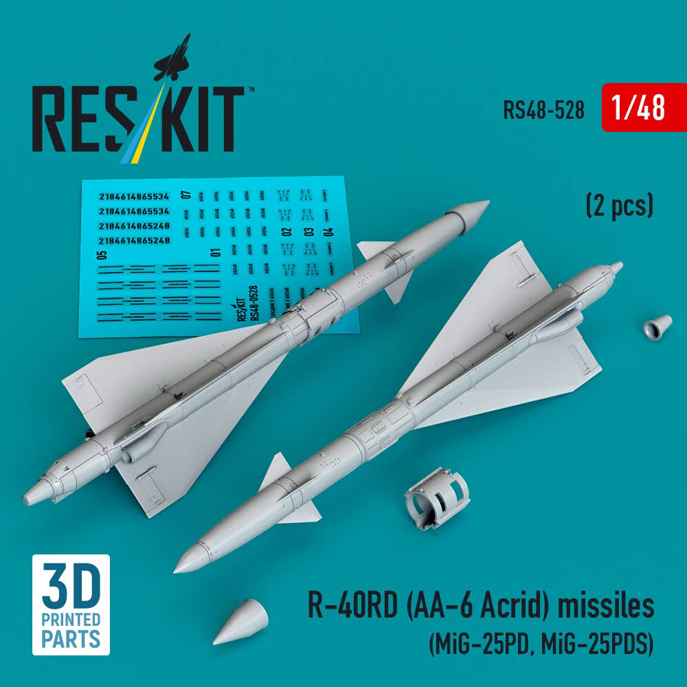 R-40RD (AA-6 Acrid) radar missiles (for MiG-25PD, MiG-25PDS, 2 pcs ...