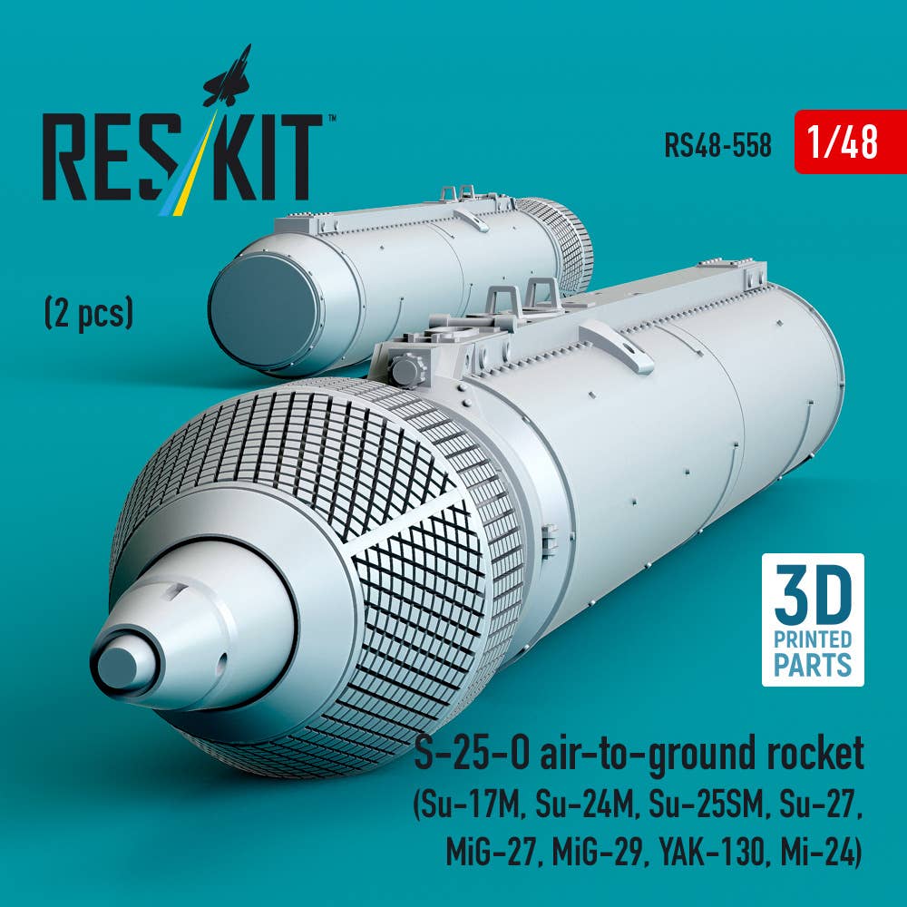 S-25-O air-to-ground rocket (2 pcs) (3D Printed) | HLJ.com