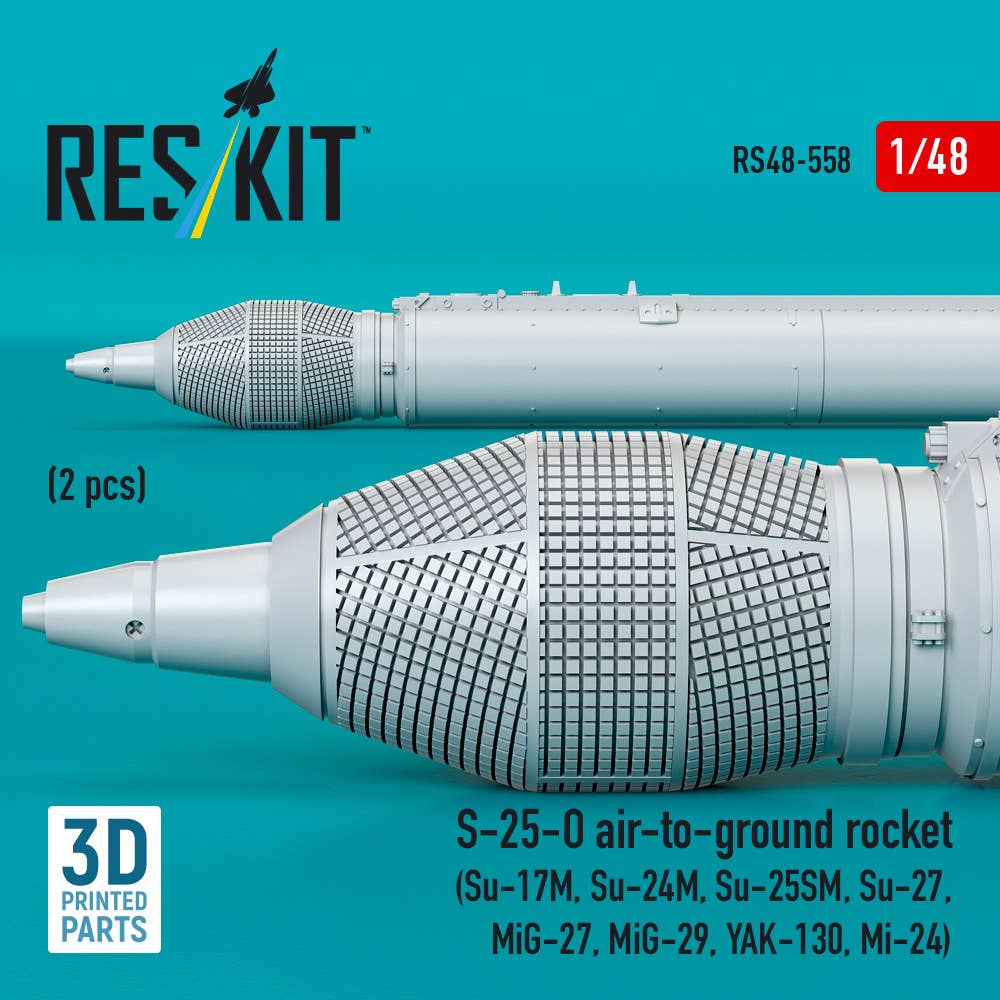 S-25-O air-to-ground rocket (2 pcs) (3D Printed) | HLJ.com