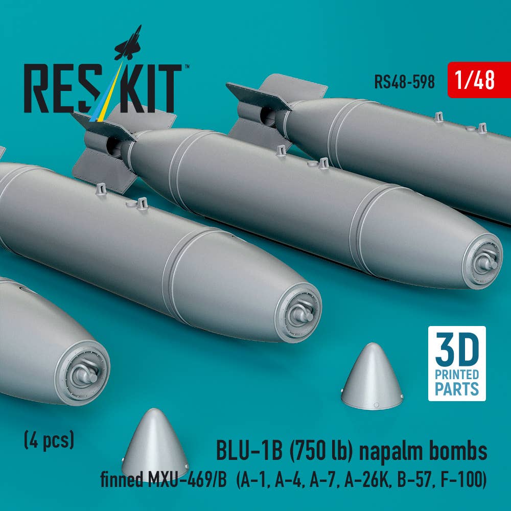 BLU-1B (750 lb) napalm bombs finned MXU-469/B (4 pcs) | HLJ.com