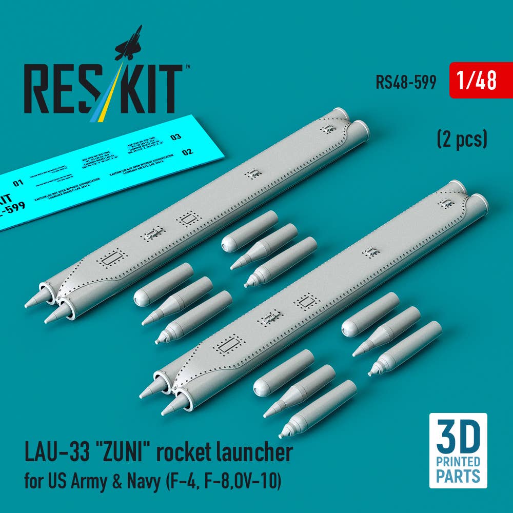 LAU-33 ZUNI rocket launcher for US Army & Navy (2 pcs) | HLJ.com