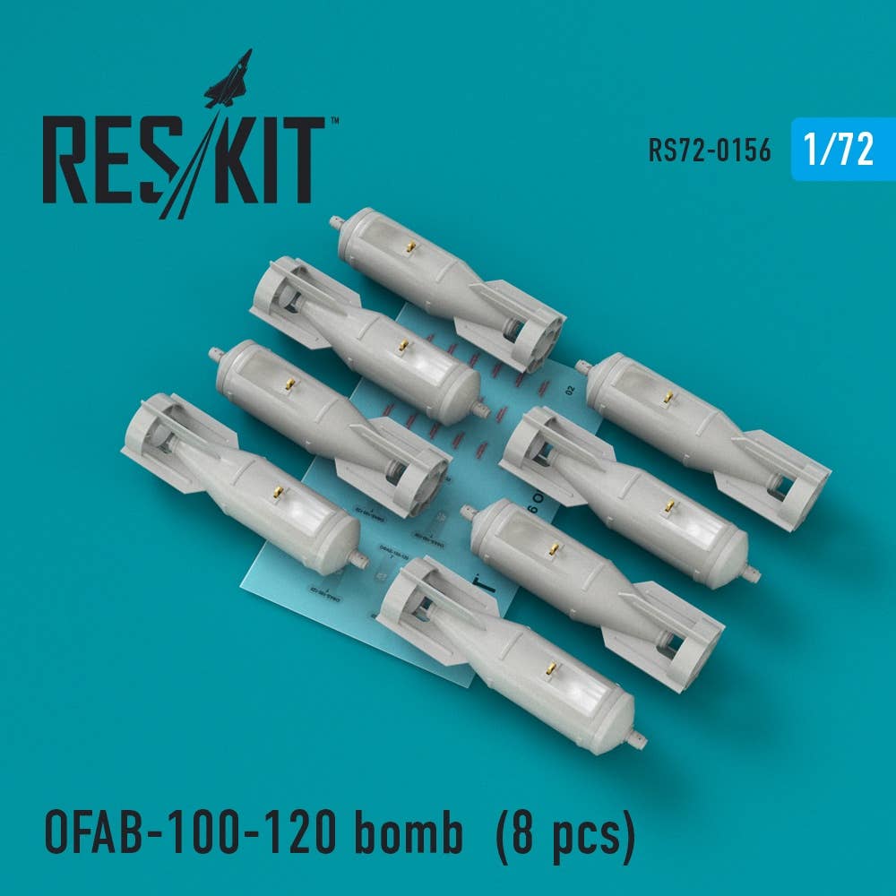 OFAB-100-120 Bomb (8pcs) Su-7, Su-17, Su-24, Su-25, Su-27, Su-30, Su-34 ...